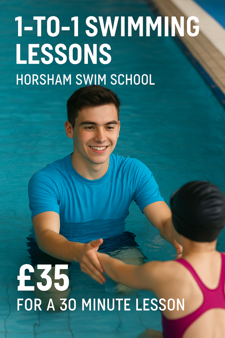 121 Private swimming lessons from £35 for 30 minutes. - Horsham Swim School